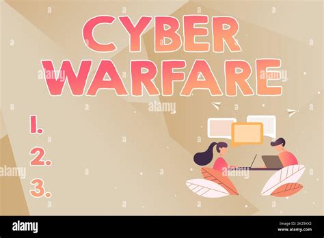 Inspiration Showing Sign Cyber Warfare Concept Meaning Virtual War Hackers System Attacks