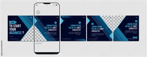 Set Of Instagram Carousel Post Template Editable Instagram Carousel
