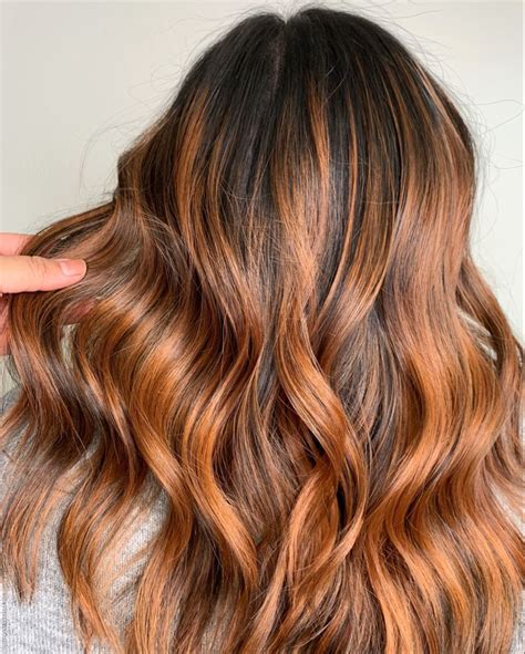 Copper Balayage Copper Balayage Balayage Brunette Balayage