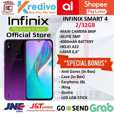 Jual INFINIX SMART 4 2 32GB GARANSI RESMI BNIB ORIGINAL BONUS Shopee