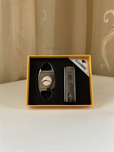 Cohiba подаръчен комплект запалка резачка за пури Наргилета електронни цигари запалк