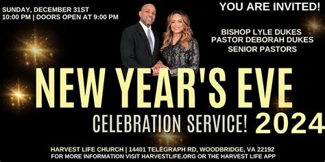 New Years Eve Celebration Service 14401 Telegraph Roadwoodbridge