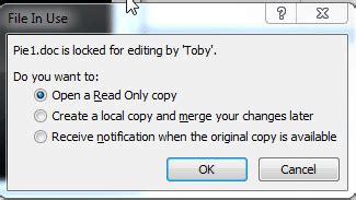 Vba How Can I Call Documents Open And Avoid The File In Use Dialog Stack Overflow
