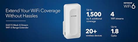 Amazon Com NETGEAR WiFi Mesh Range Extender EAX Add Up To Sq Ft And Devices