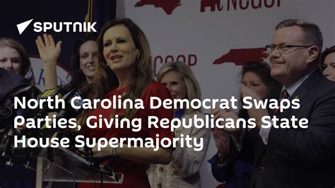 North Carolina Democrat Swaps Parties Giving Republicans State House