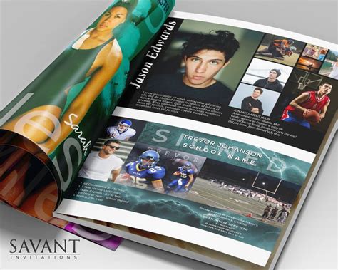 Senior Yearbook Ad Template Half Page High School Yearbook Graduation