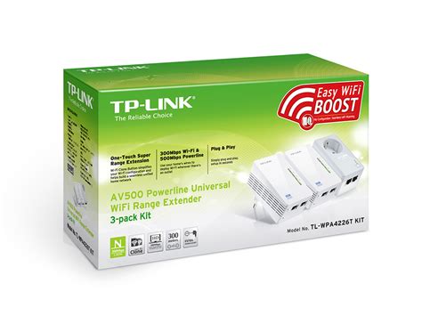 TL WPA4226T KIT Kit Extensor Powerline WiFi AV500 Compuesto Por 3