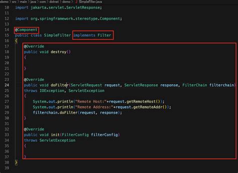 Spring Boot Servlet Filter Dot Net Tutorials