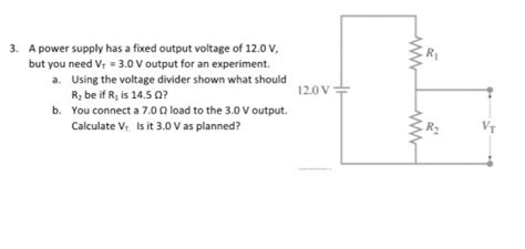 Solved A Power Supply Has A Fixed Output Voltage Of V Chegg Com