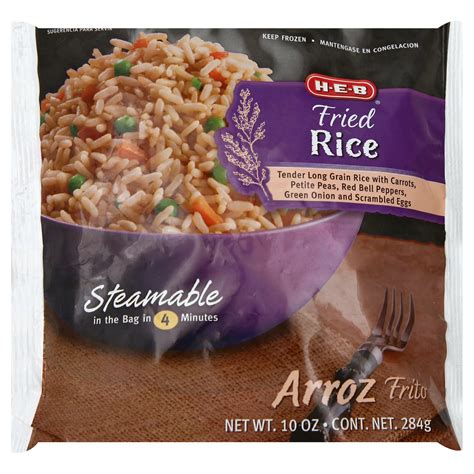 H E B Frozen Steamable Fried Rice Shop Entrees And Sides At H E B