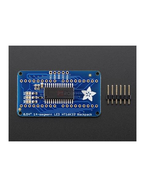 Quad Alphanumeric Display Vermelho 0 54 Digits With I2C Backpack