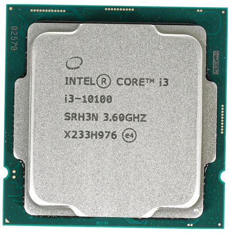 Процессор Intel CM8070104291317 SRH3N Core i3 10-го поколения, OEM (без ...