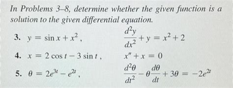 Solved In Problems Determine Whether The Given Function Chegg