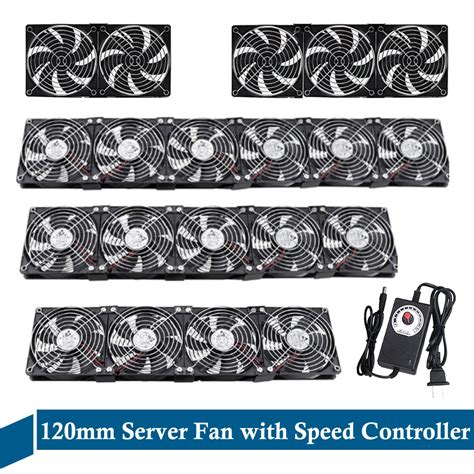 120mm X 25mm Cooling Fan With Speed Controller 12v 220v Computer Chassis Workstation Radiator