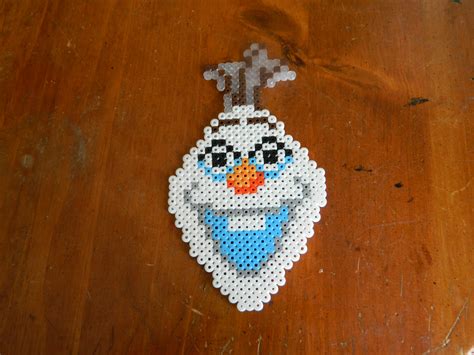 Olaf From Disney S Frozen Perler Perler Bead Art Perler Beads