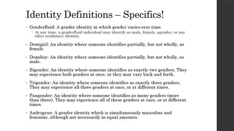 Trans And Nonbinary Gender Identities Ppt Download