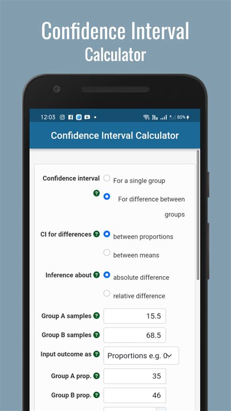 Confidence Interval Calculatorappstore For Android