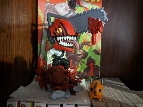 Selling chainsaw man Funko pop custom : r/customfunko