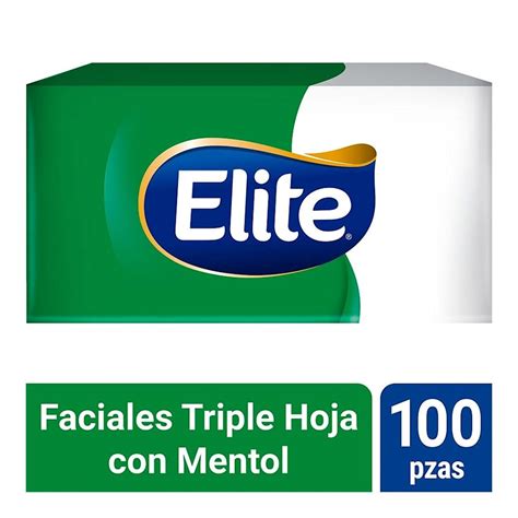 Pañuelos Desechables Elite Aroma Mentol 100 Pzas Walmart