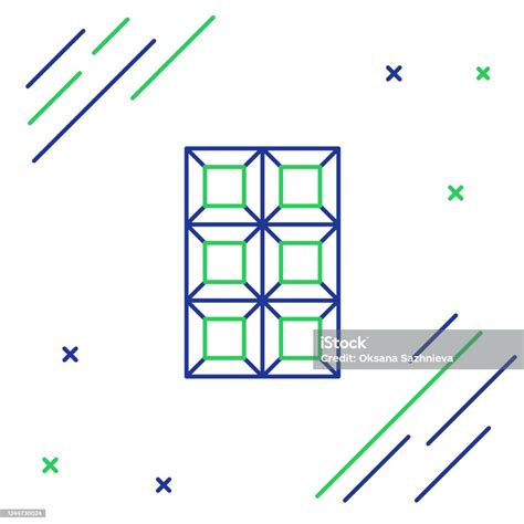 線巧克力棒圖標隔離在白色背景五顏六色的大綱概念向量向量圖形及更多theobroma圖片 Theobroma 一個物體 剪裁圖 Istock