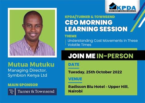 Mutua Mutuku On Linkedin Kpdamorninglearningsession