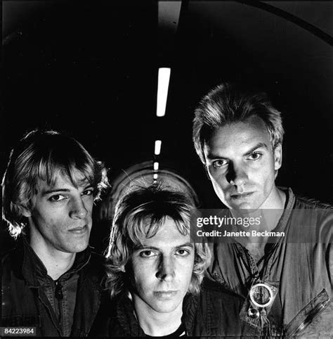 Portrait Of The Popular Rock Group The Police Taken For Their Album