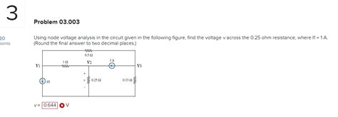 Solved Points Problem Using Node Voltage Chegg