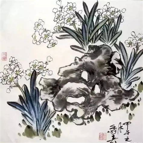 名家笔下 国画水仙荟萃 水仙 国画 笔下