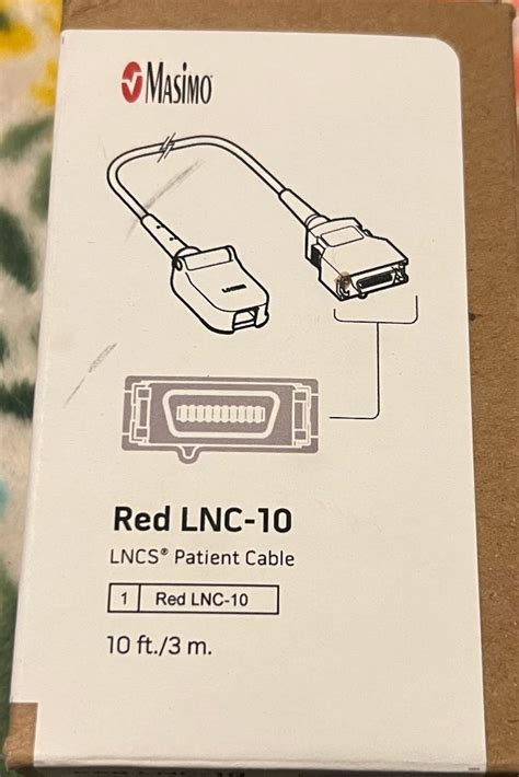 New Masimo 2056 Red Lnc 10 Lncs Patient Cable Disposables General For
