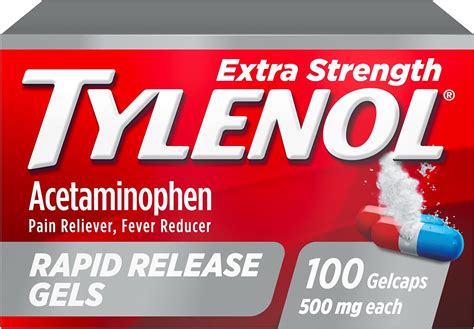 Tylenol Regular Strength Tablets 100 Count Pack Of 2 Health And Household