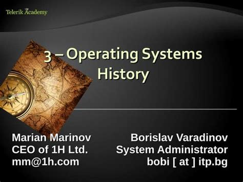 Operating System Presentation Ppt