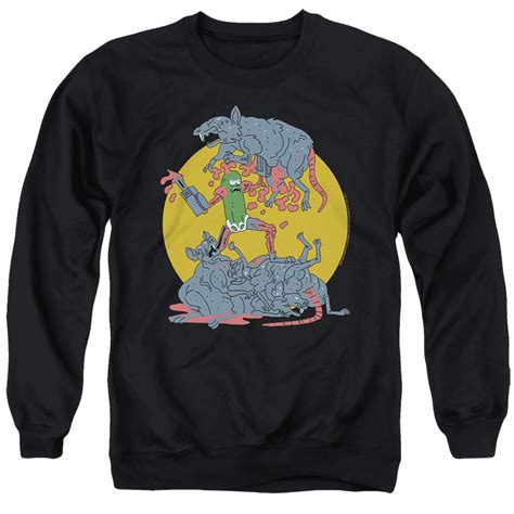 Rick And Morty The Adventures Of Pickle Rick Mens Crewneck