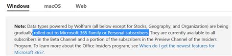 data types missing excel 365 microsoft community