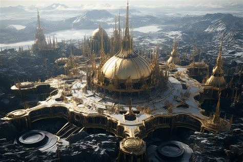 The Futuristic Kintsugi Castles