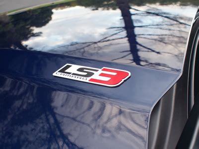 2010 2015 Camaro LS3 Emblem Laser Cut Mirror Stainless Steel
