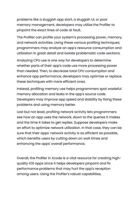 Xcode Profiler Slidesharepdf