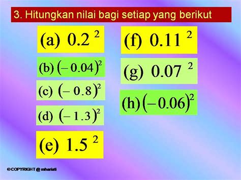 TIP BELAJAR MATEMATIK TIPS FOR LEARNING MATHEMATICS LATIHAN KUASA DUA