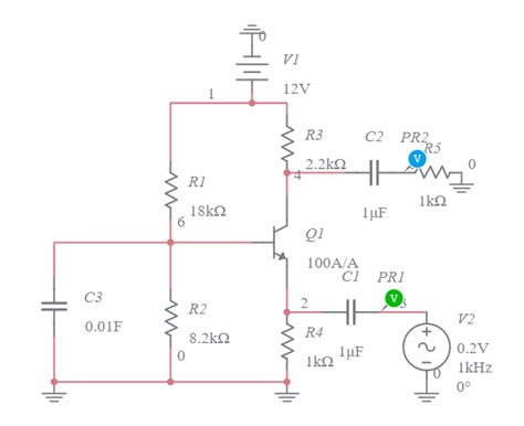 Common Base Transistor Multisim Live