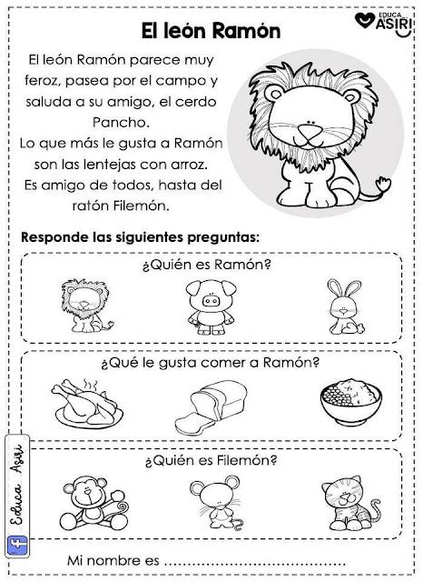 Comprensión Lectora para Inicial Materiales Educativos para Maestras