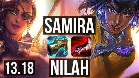 SAMIRA Alistar Vs NILAH Nautilus ADC 72 Winrate Quadra KR