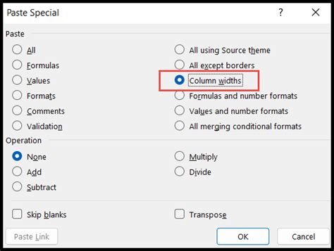 Comment Copier Et Coller La Largeur D Une Colonne Dans Excel