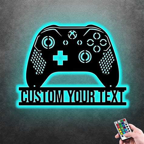 Led Game Neon Sign Personalized Gamer Metal Sign Wall Art