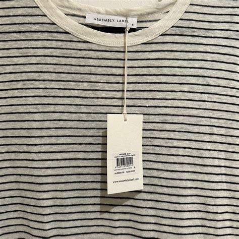 Assembly Label Linen Stripe Midi T Shirt Dress New Depop