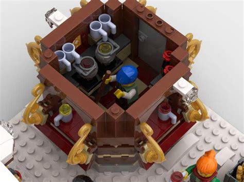 Lego Moc Winter Village Christmas Market By Brickwood Creations