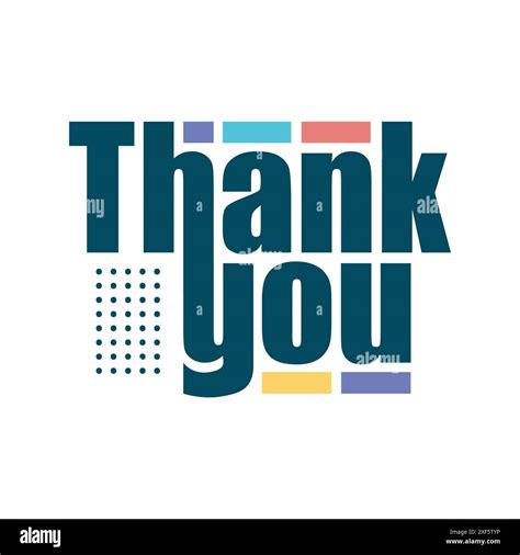Thank You Bold Typography Greeting Card Logo Thank You Banner Poster