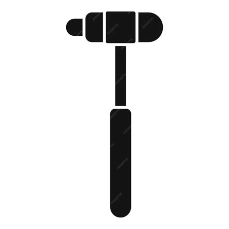 Premium Vector Reflex Hammer Icon Showing Neurology And Neurologist