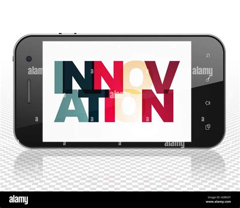 Finance Concept Smartphone With Innovation On Display Stock Photo Alamy