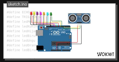 deteksi banjir wokwi esp32 stm32 arduino simulator