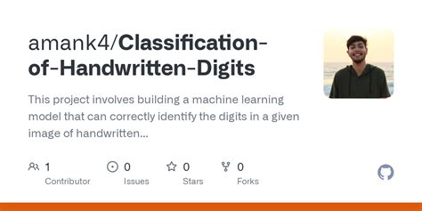 github amank4 classification of handwritten digits this project