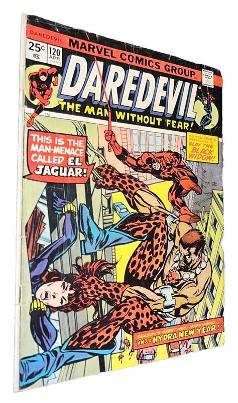 Daredevil 120 40 45 El Jaguarblack Widow1975 Marvel Comics Ebay